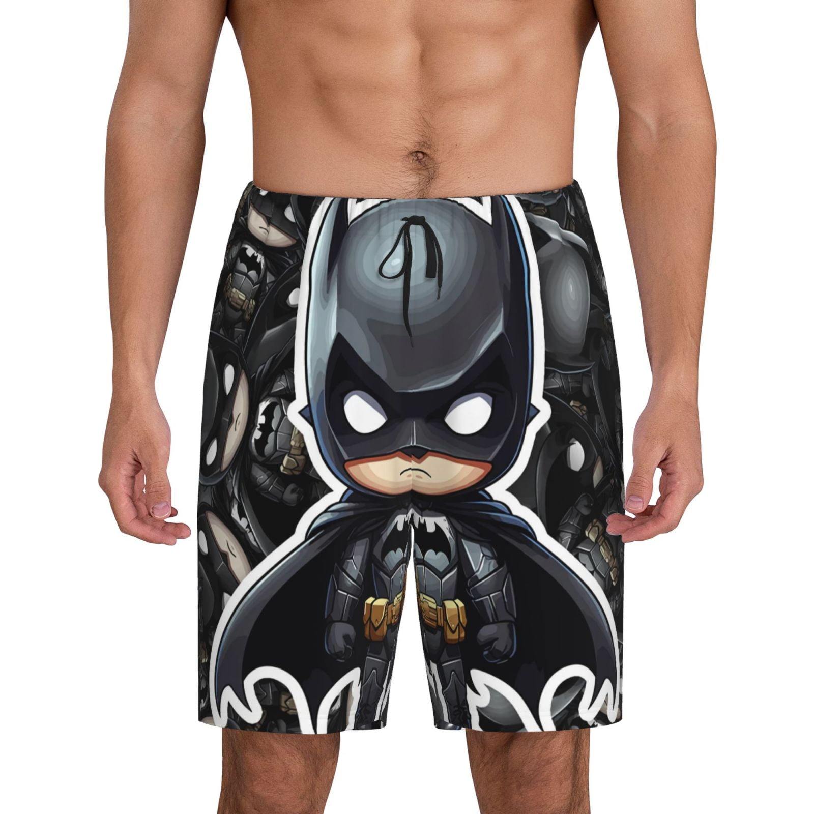 Batman Pajama Shorts for Men, Summer Graphic Lounge Pajama Bottoms Soft ...