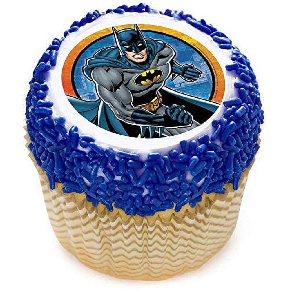 Batman Edible Image Cupcake Topper, by Batman (12 Count) - Walmart.com