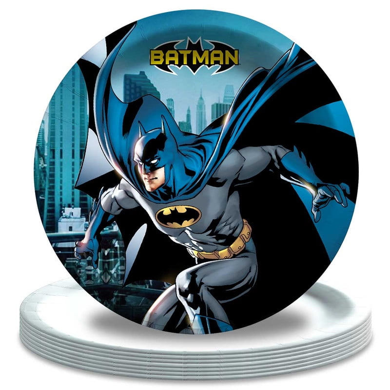 Batman Party Supplies Plates Birthday Decorations Tableware Disposable ...