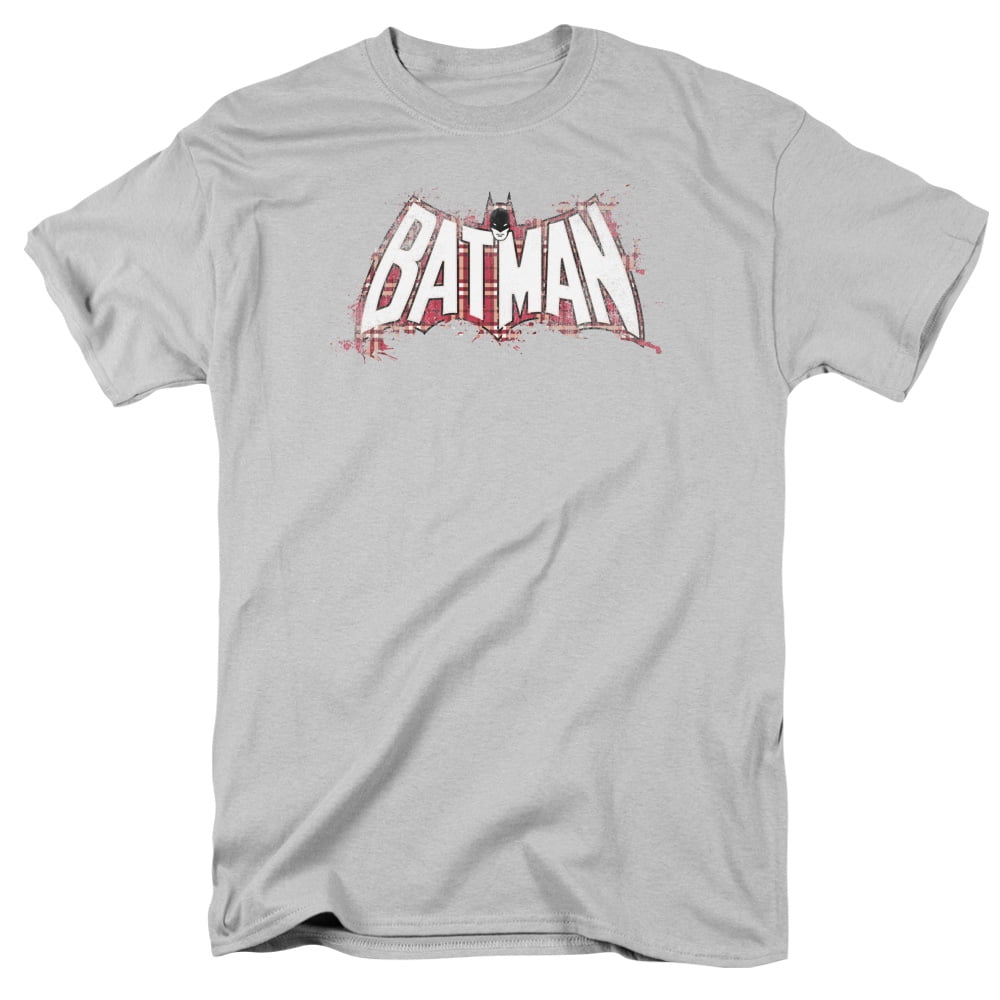 Batman Plaid Splat Logo Officially Licensed Adult T-Shirt M - Walmart.com