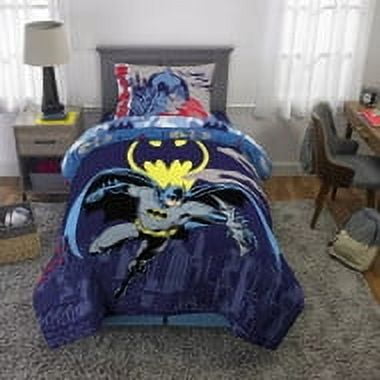 Batman Kids Bedding: Classic Twin Reversible Comforter with Caped ...