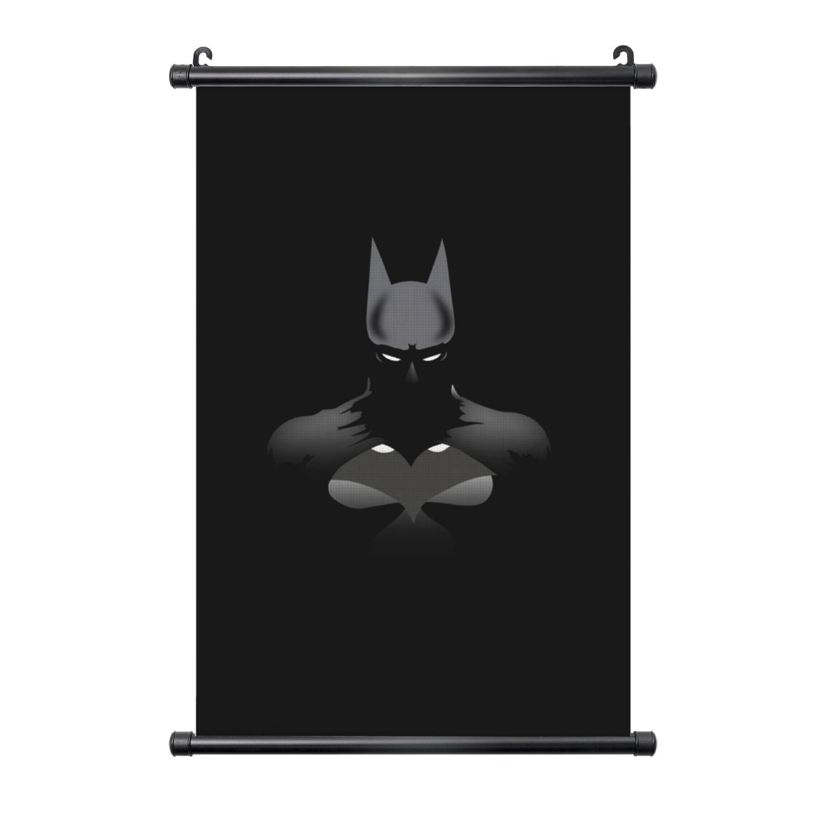 Batman Poster Aesthetic Canvas PVC Shaft Wall Art Hanging Hanger Frame ...