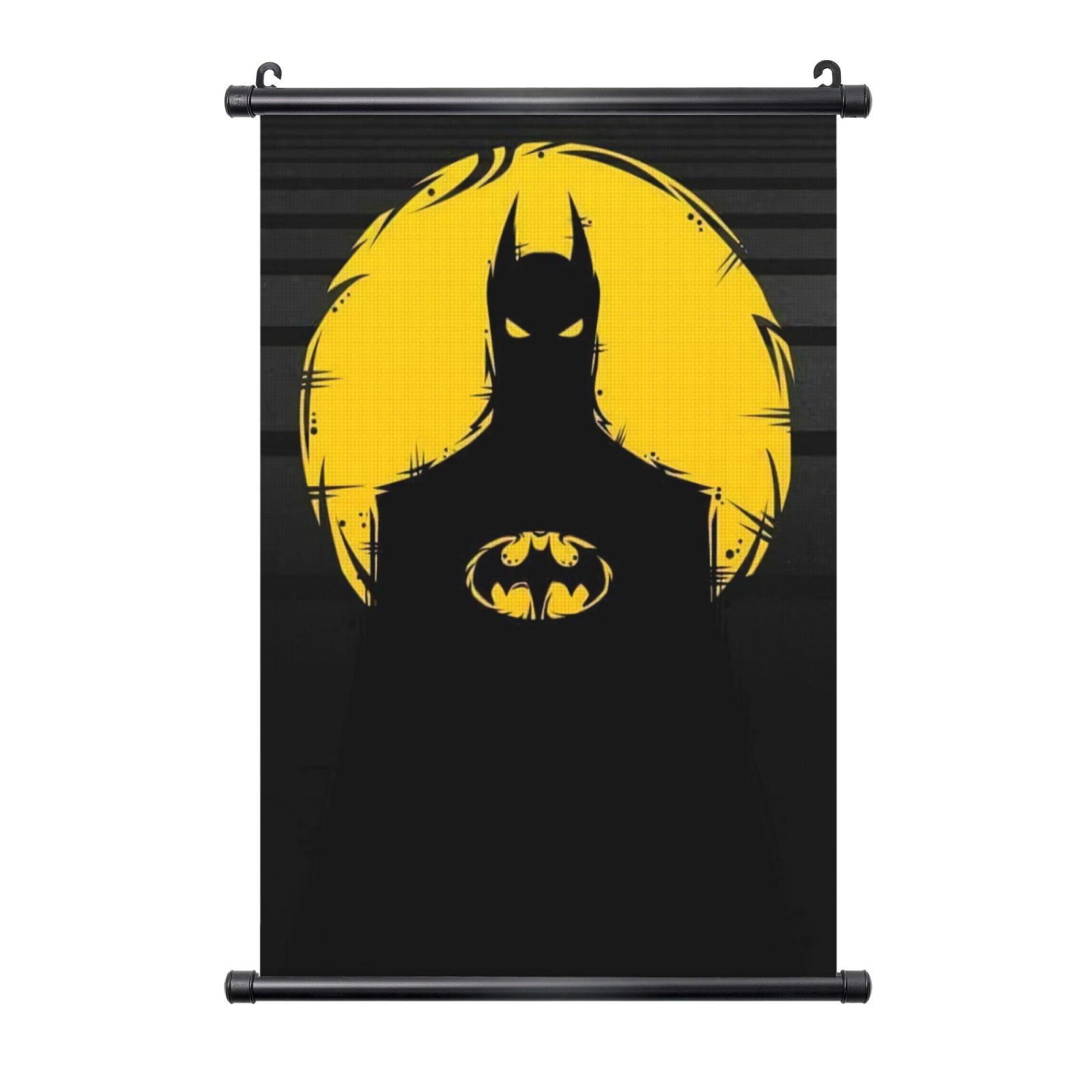 Batman Poster Aesthetic Canvas PVC Shaft Wall Art Hanging Hanger Frame ...