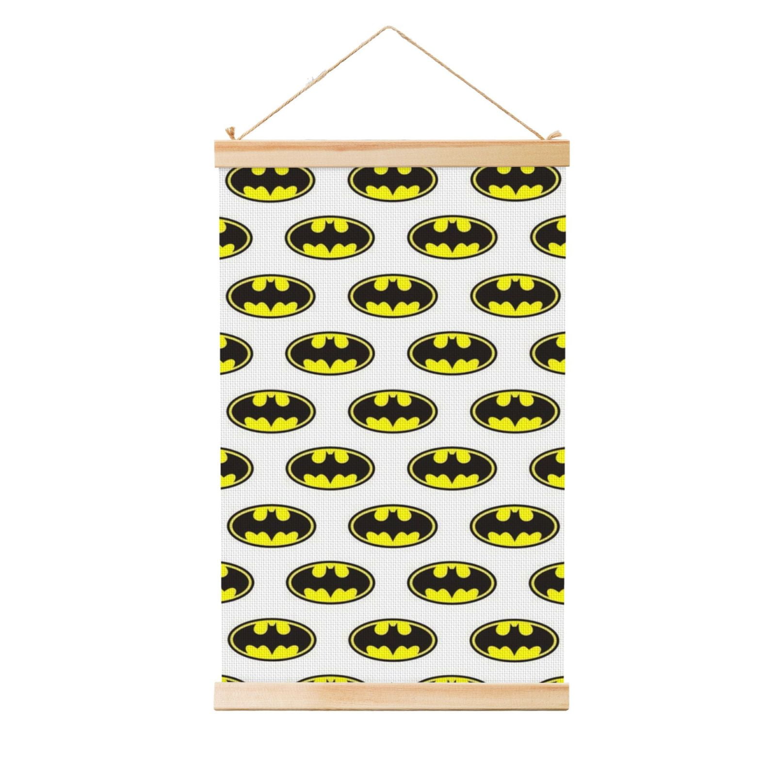 Batman Poster Canvas Wooden Shaft Hanging Poster Home Decor, Aesthetic ...