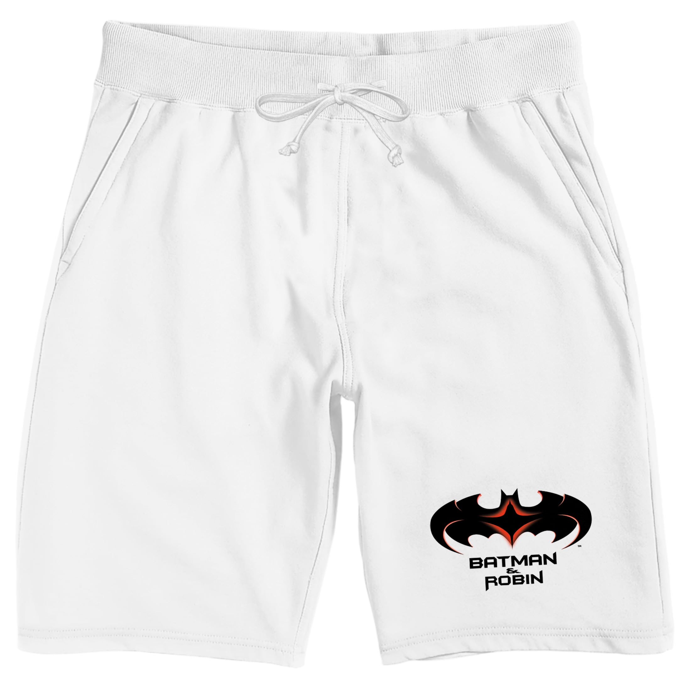 Batman & Robin 1997 Logo Men's White Sleep Pajama Shorts-Large ...
