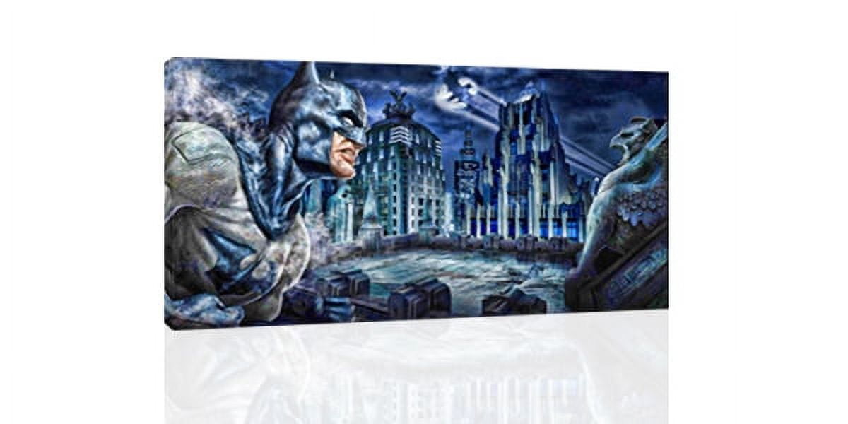 Batman Rooftop - CANVAS OR PRINT WALL ART - Walmart.com