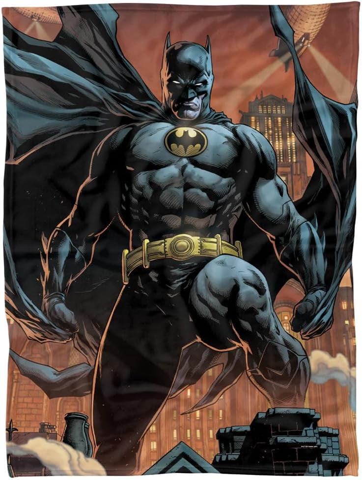 Batman Rooftop Cover Fleece Blanket 60" x 80", Rooftop Cover - Walmart.com