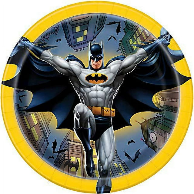 Batman Round Dinner Plates, Round, 9", 8 Ct - Walmart.com