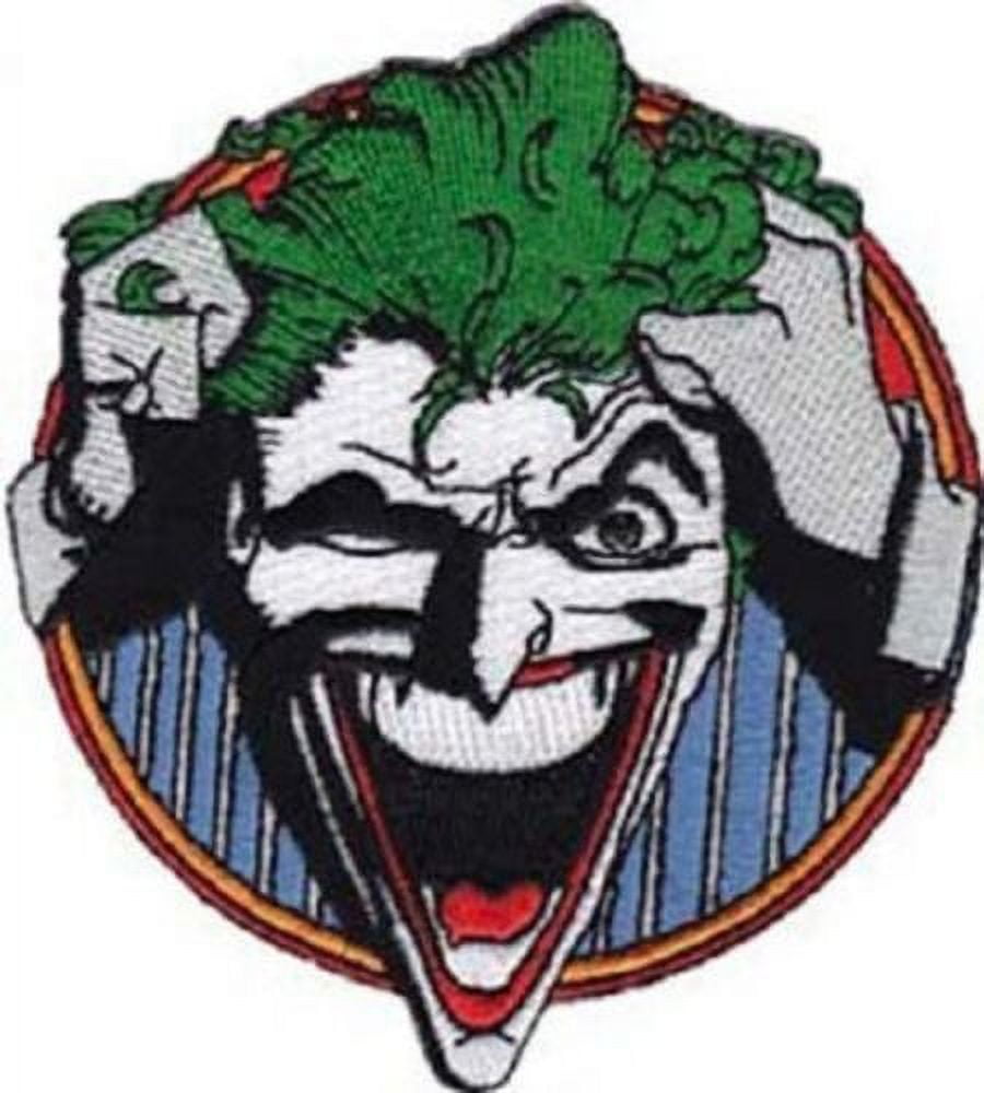 Batman Series The Joker Grabbing Hair and Laughing Embroidered Patch ...