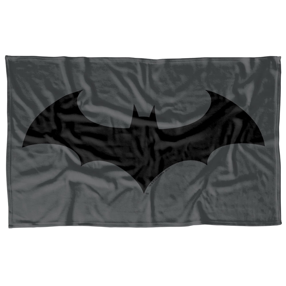 Batman Shadow Logo Fleece Blanket 36' x 58',Hush Logo - Walmart.com