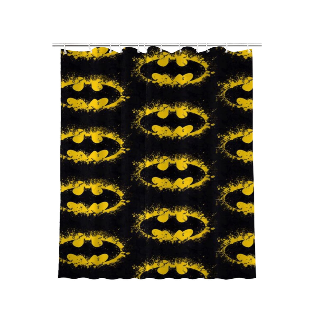 Batman Shower Curtain Cartoon Shower Curtain Set with 12 Hooks for ...
