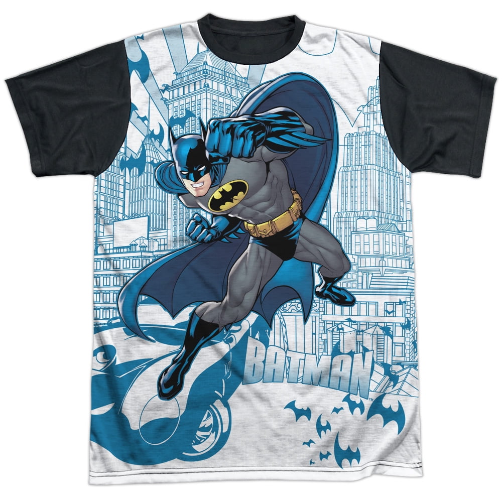 Batman Skyline All Over Unisex Adult Halloween Costume Sublimated T ...