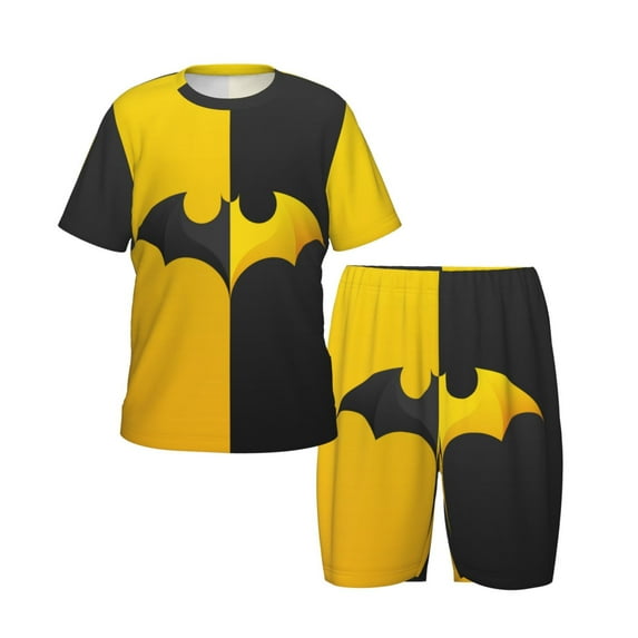 Batman Sleepwear Short sleeve Top and Shorts Pajama Summer Pjs 2-Piece ...