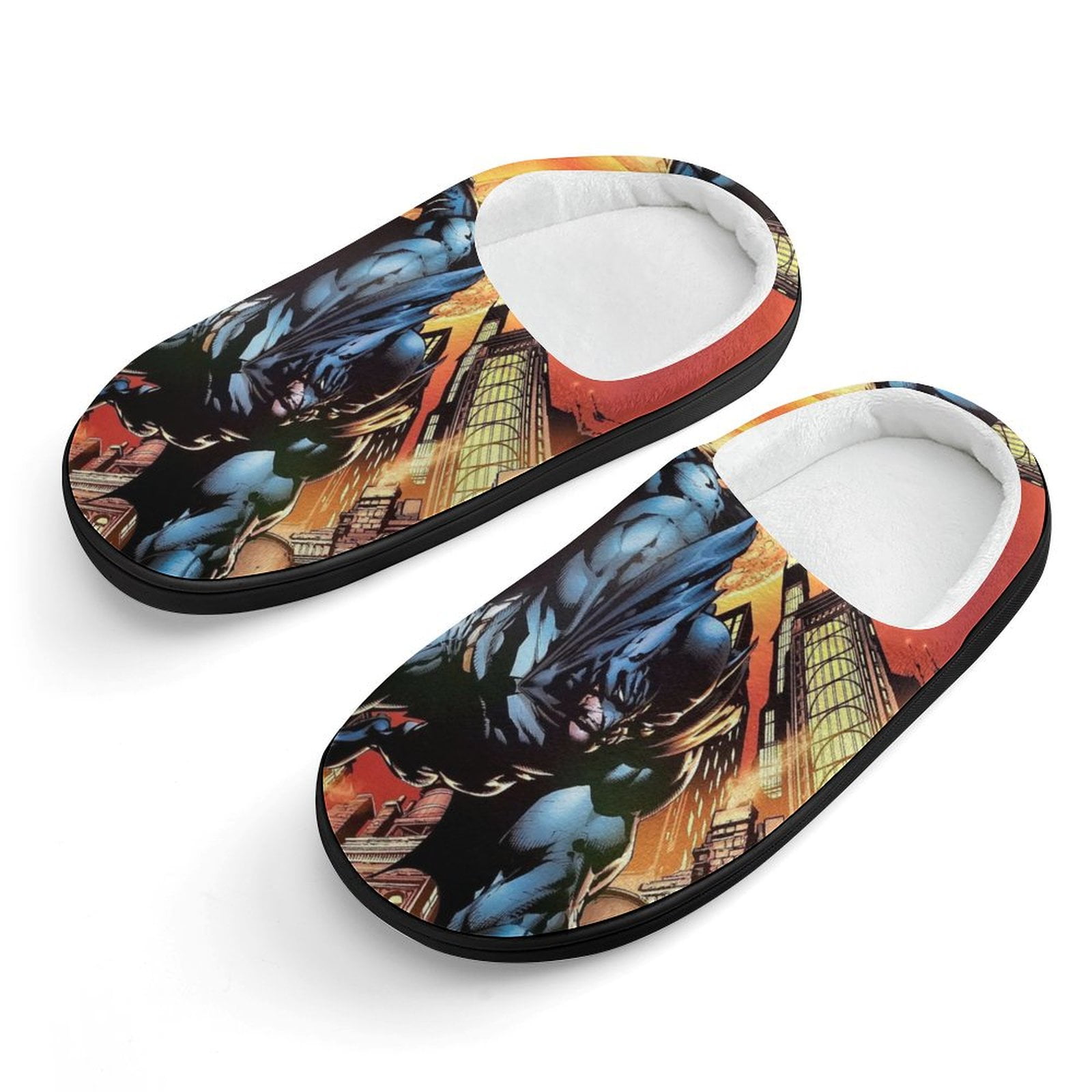 Batman Slippers for Kids, Cute Soft Plush Anti-slip Fluffy Fuzzy House ...