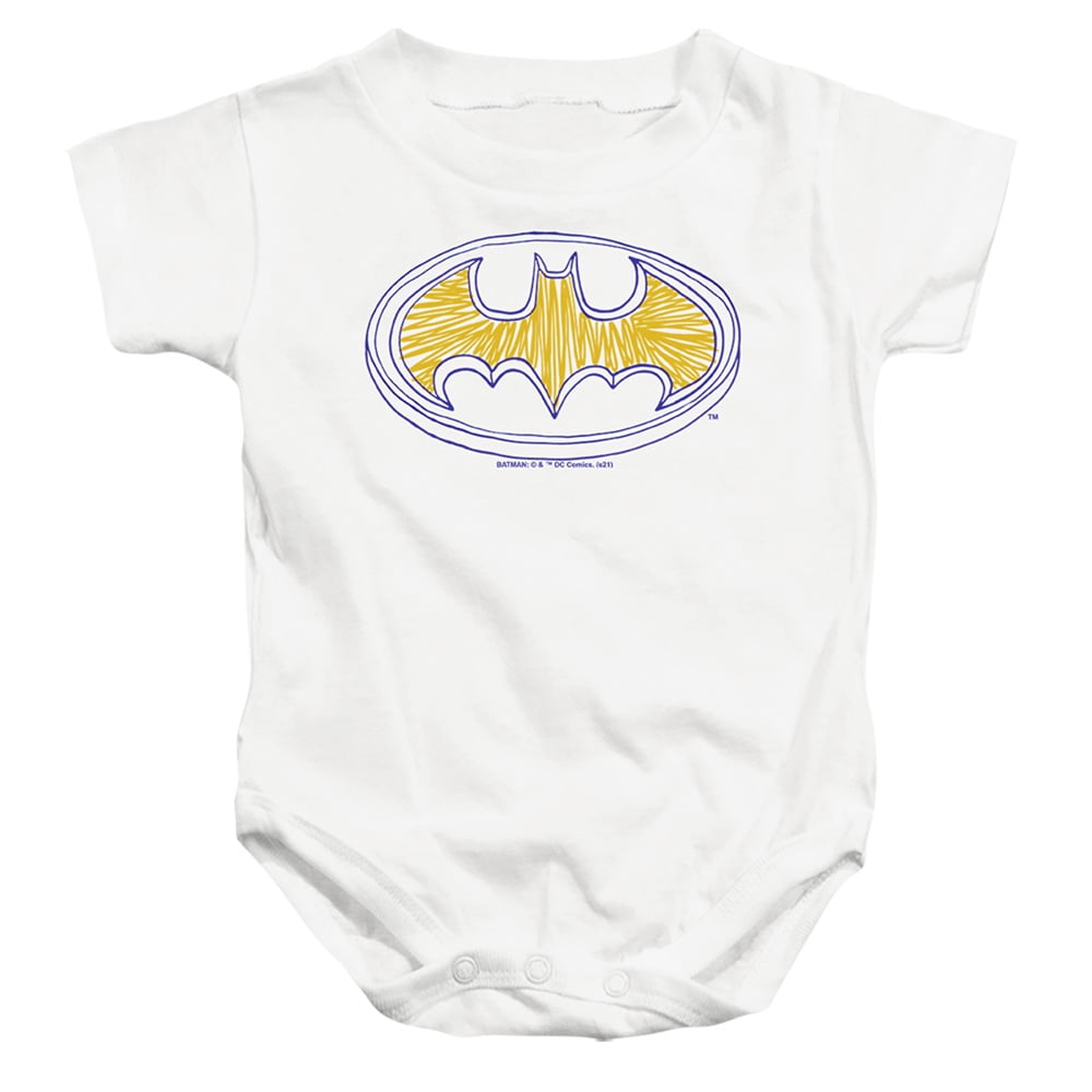 Batman Squiggly Symbol Unisex Infant Snap Suit for Baby (6 Months ...
