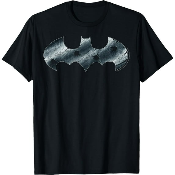 Batman Steel Logo DTG Print Unisex T-Shirt,Black Color,Size 5-6T ...