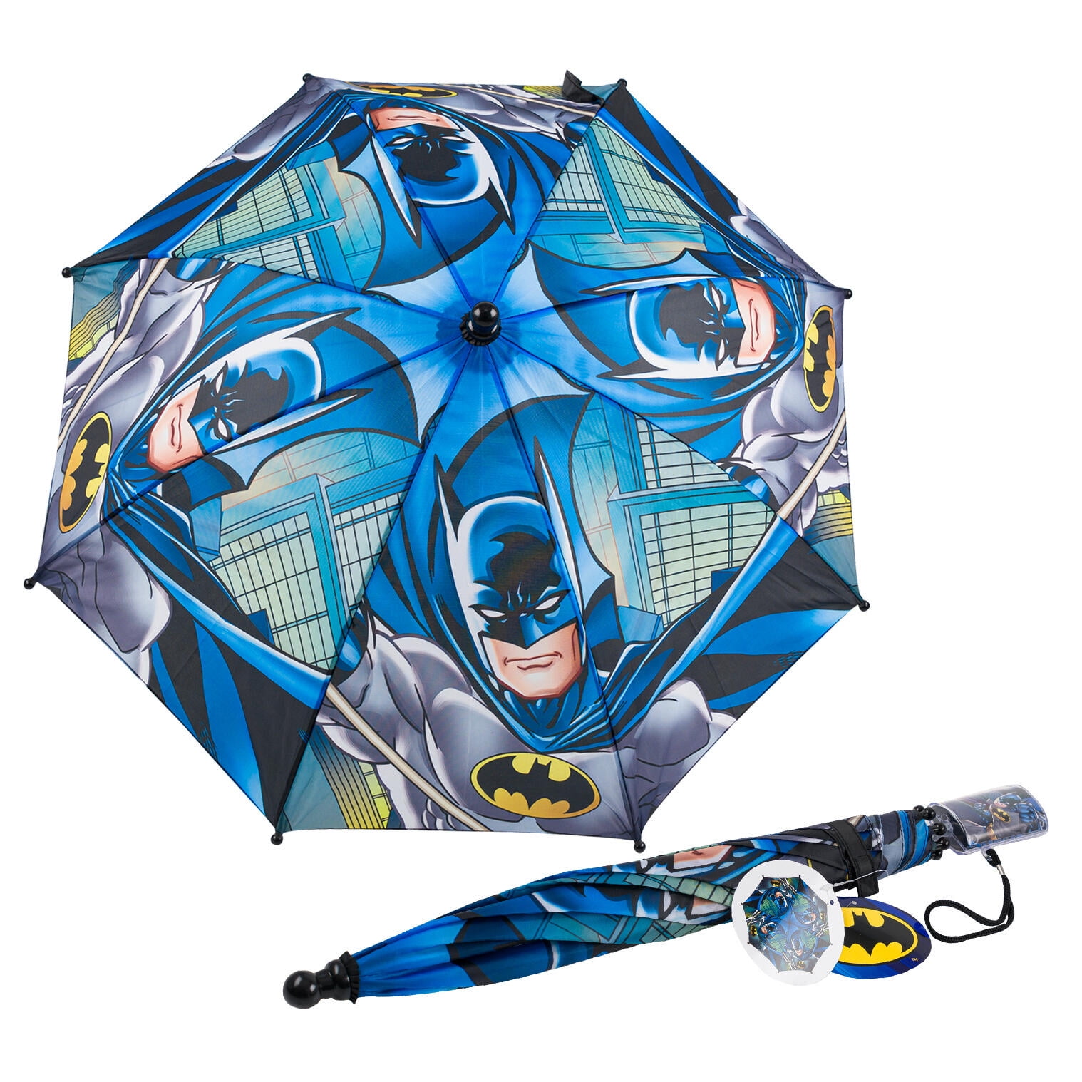 Batman Stick Umbrella with Clamshell Handle 21" - Walmart.com