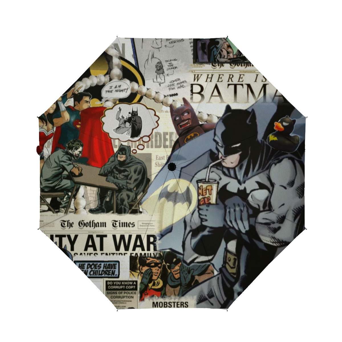 Batman Sun umbrella, UV protection, sun protection and wind protection ...