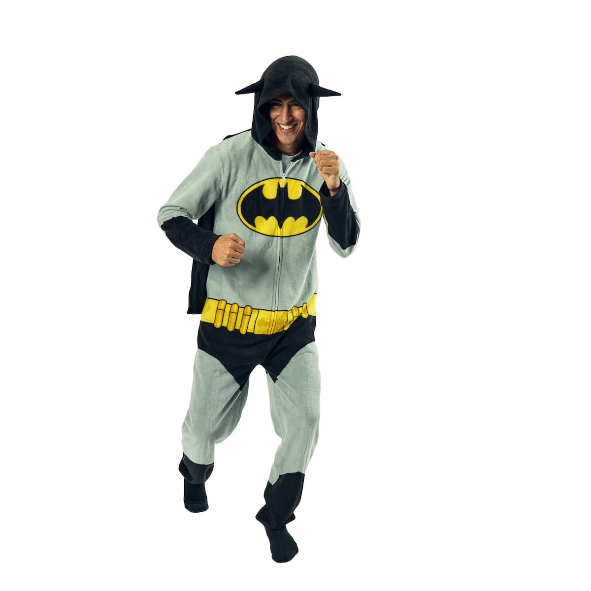 Batman Superhero Men's Union Suit With Cape & Hood-Small - Walmart.com