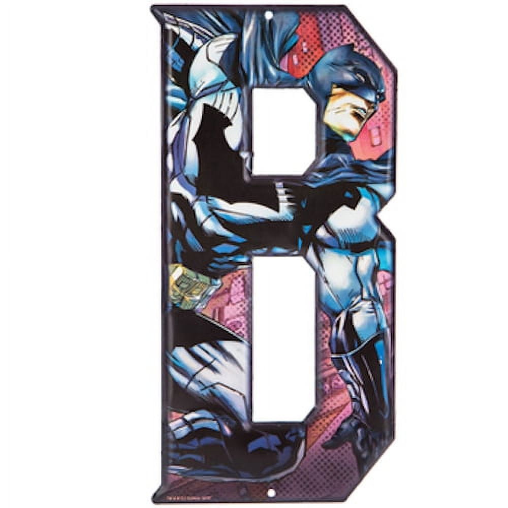Batman Superhero Letter B Metal Sign Home Decoration Wall Art Media ...