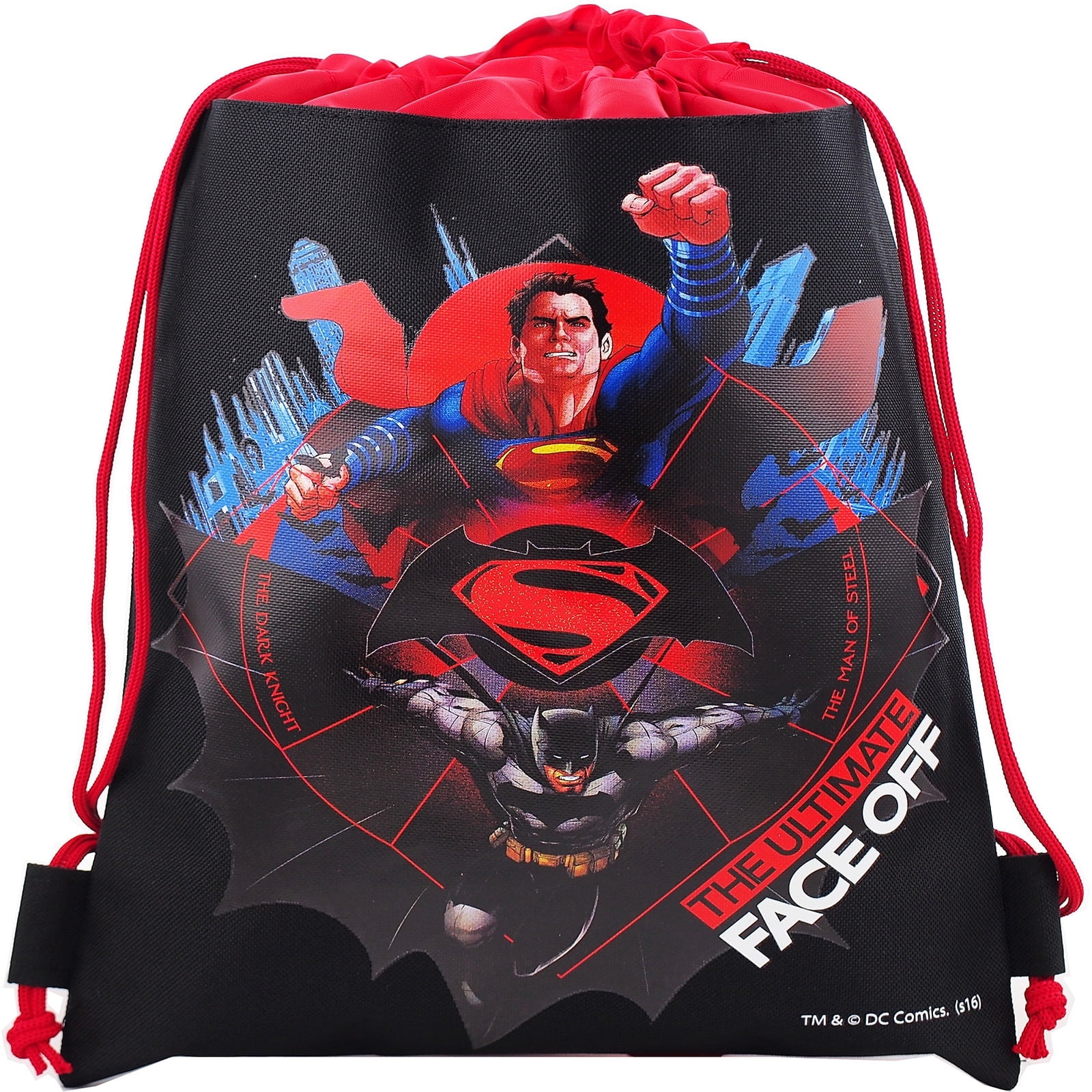 Batman Superman Drawstring Bag For Multi Purposes Use ( Randomly ...