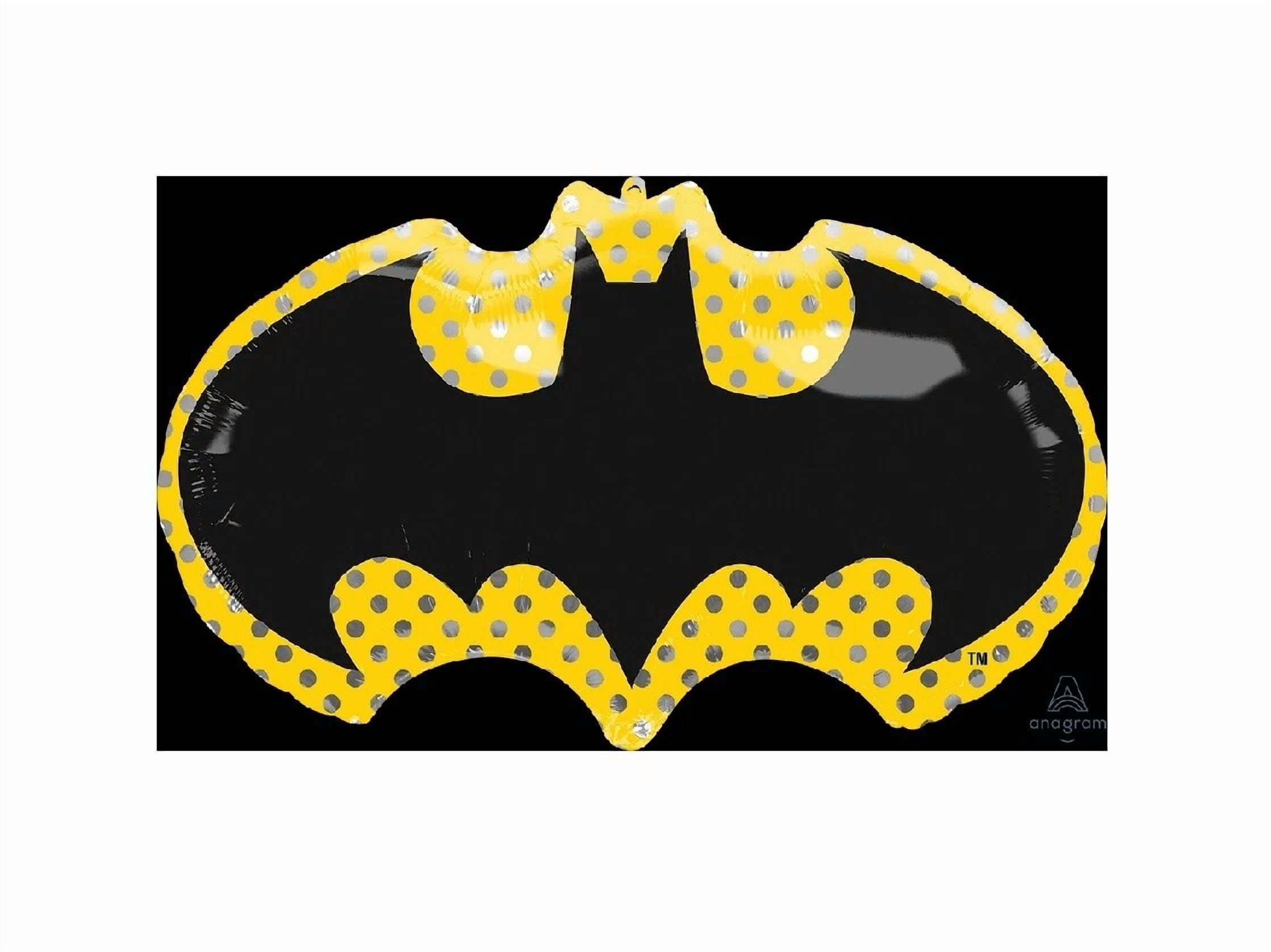 Batman Symbol Jumbo 30" X 17" Inch Supershape 2X Counts Foil Mylar ...