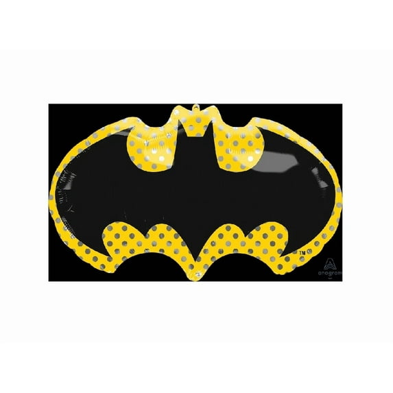Batman Symbol Jumbo 30" X 17" Inch Supershape 2X Counts Foil Mylar ...