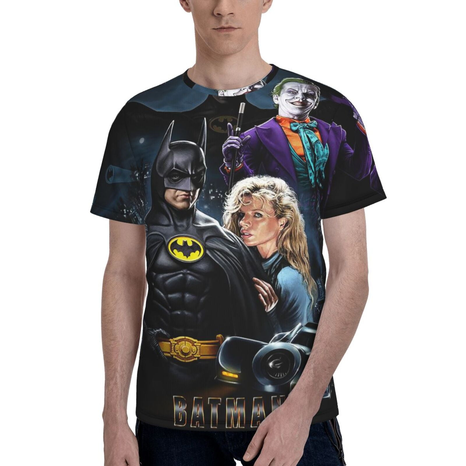 Batman T-Shirts 3d Printed Short Sleeve Tee Shirt For Men - Walmart.com