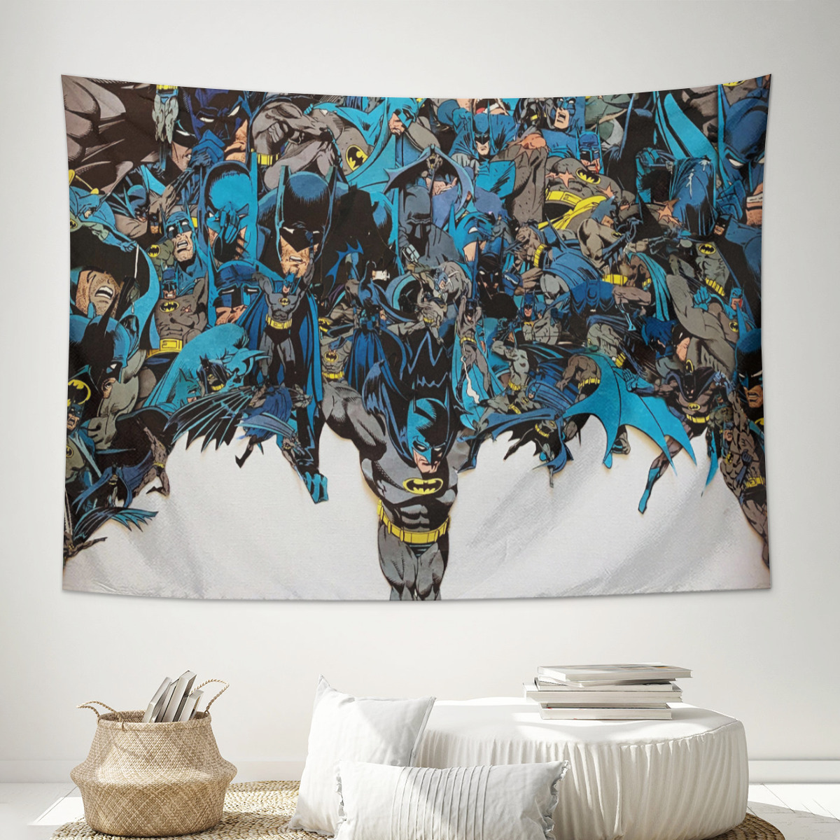 Batman Tapestry 60x50 Inch Cartoon Wall Hanging Anime Tapestry for ...