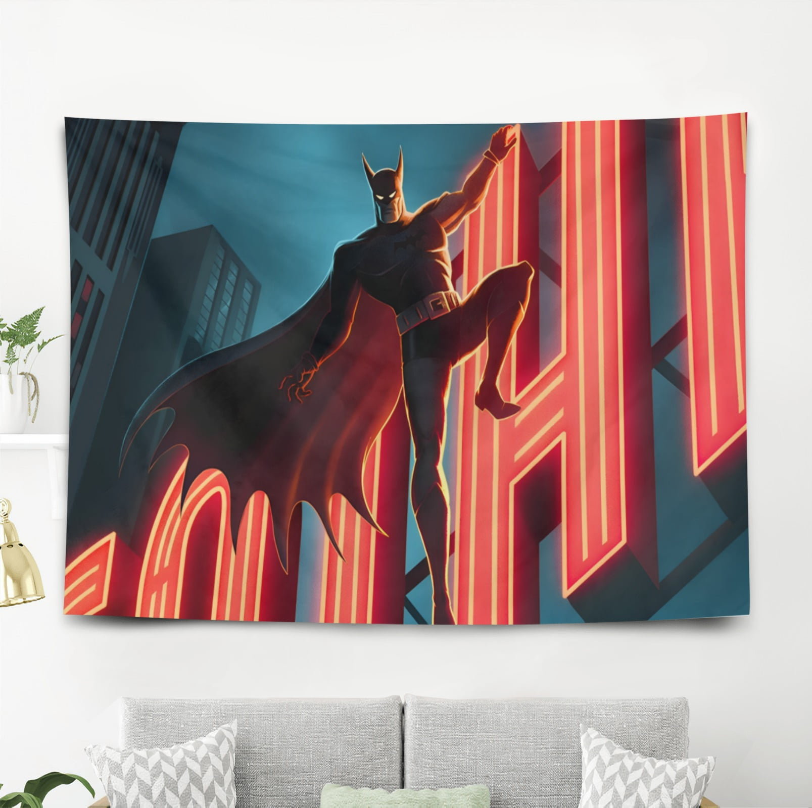 Batman Tapestry Gift Wall Hanging Backdrop for Room Bedroom Girls Fans ...
