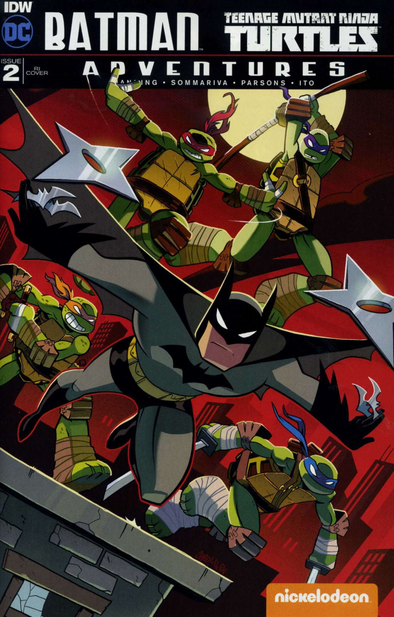 Batman/Teenage Mutant Ninja Turtles Adventures #2C VF ; IDW Comic Book ...