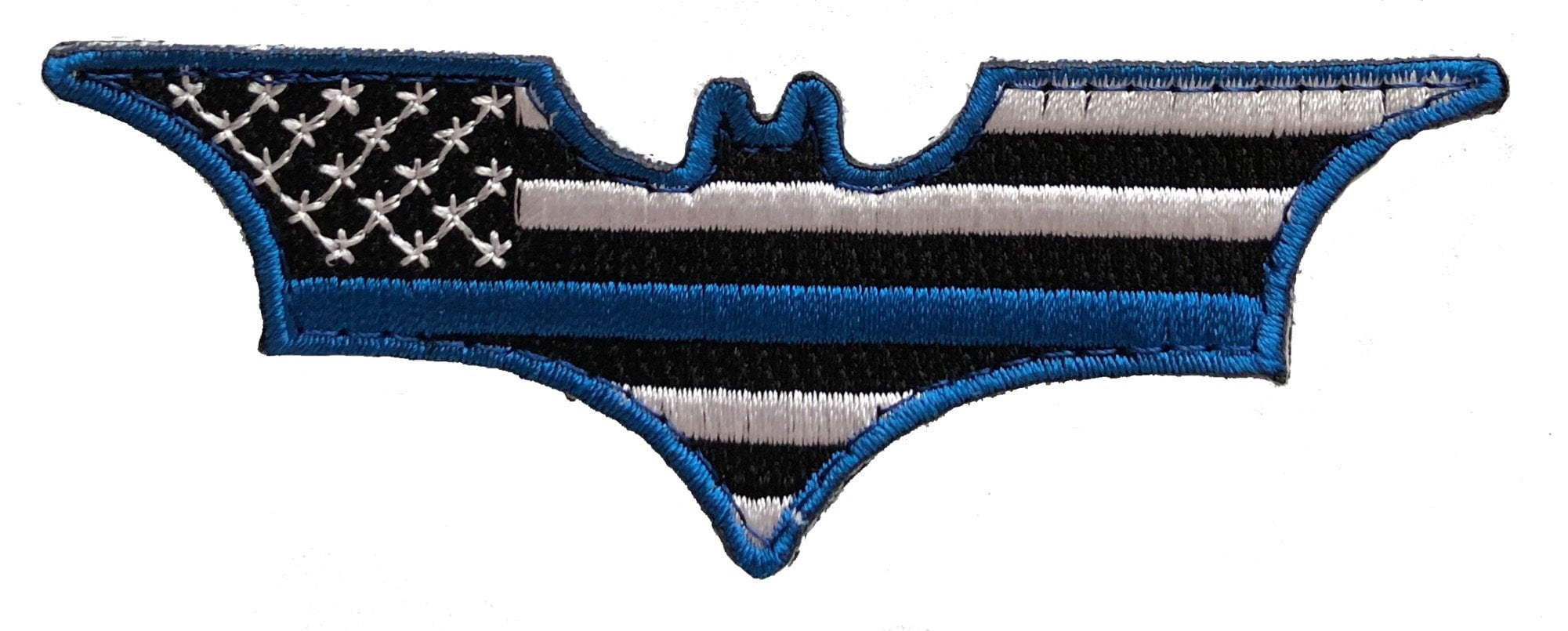Batman Thin Blue Line Morale Patch Embroidered Hook & Loop Backing ...