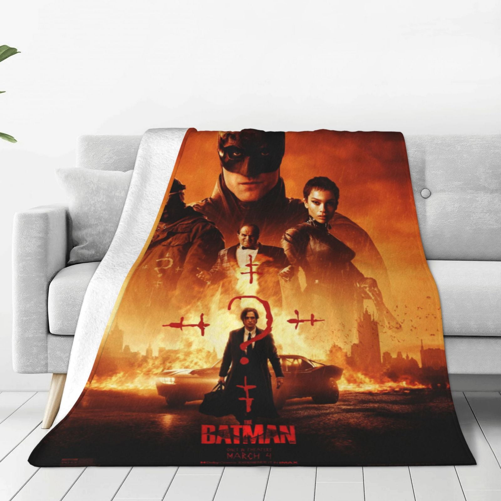 Batman Throw Blanket Couch Bed Sofa Soft Lightweight Warm Cozy Flannel ...
