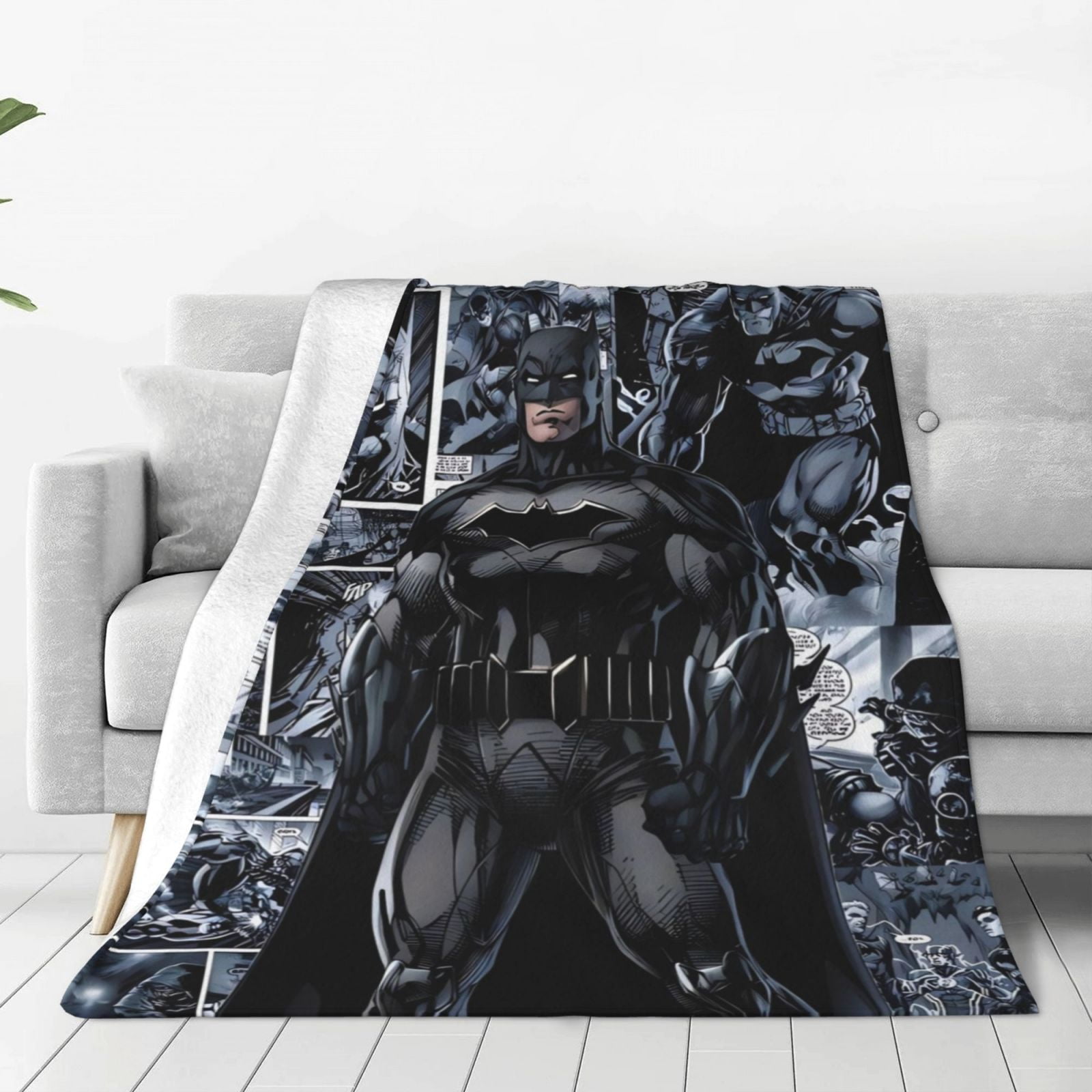 Batman Throw Blanket Couch Bed Sofa Soft Lightweight Warm Cozy Flannel ...