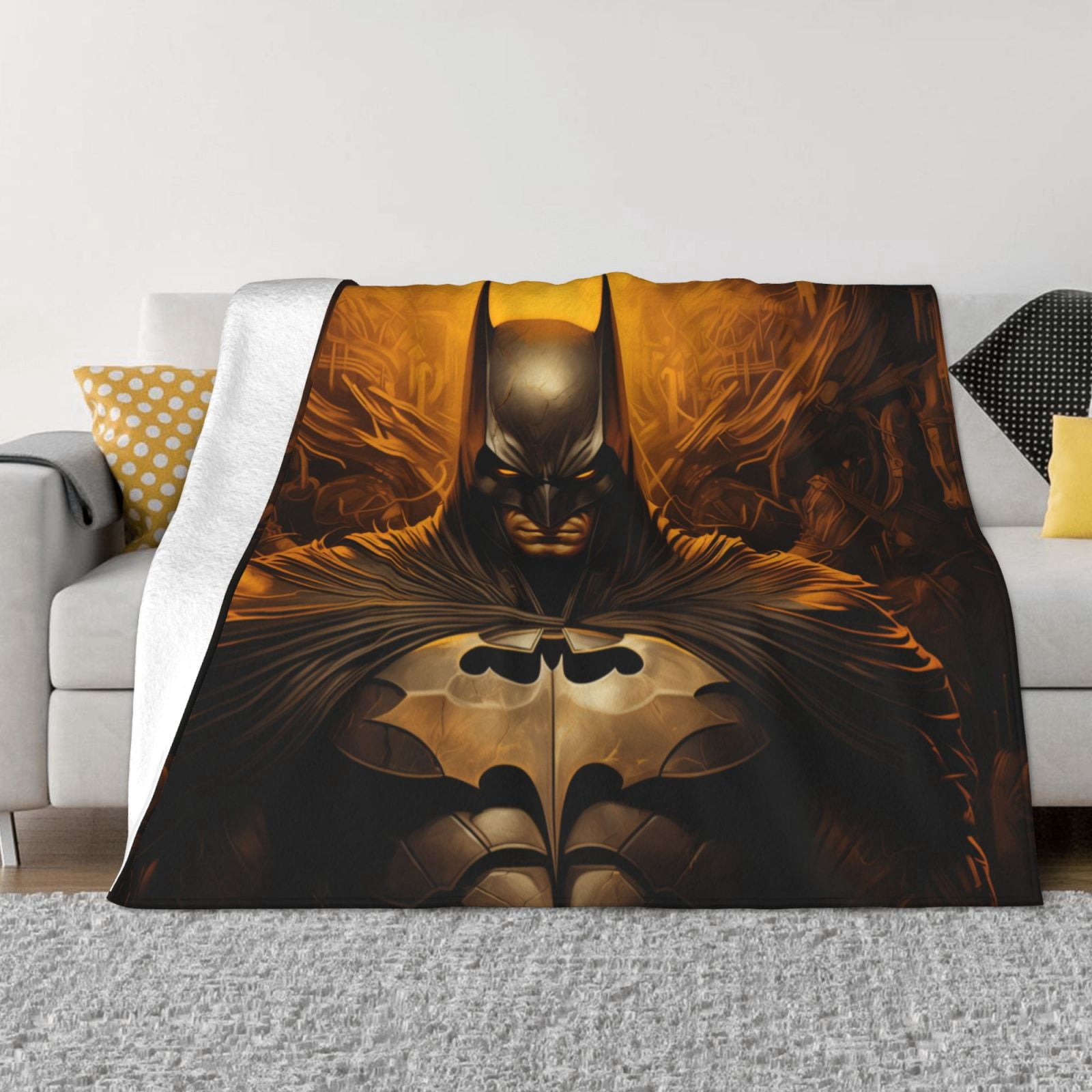 Batman Throw Blanket Couch Bed Sofa Soft Lightweight Warm Cozy Flannel ...