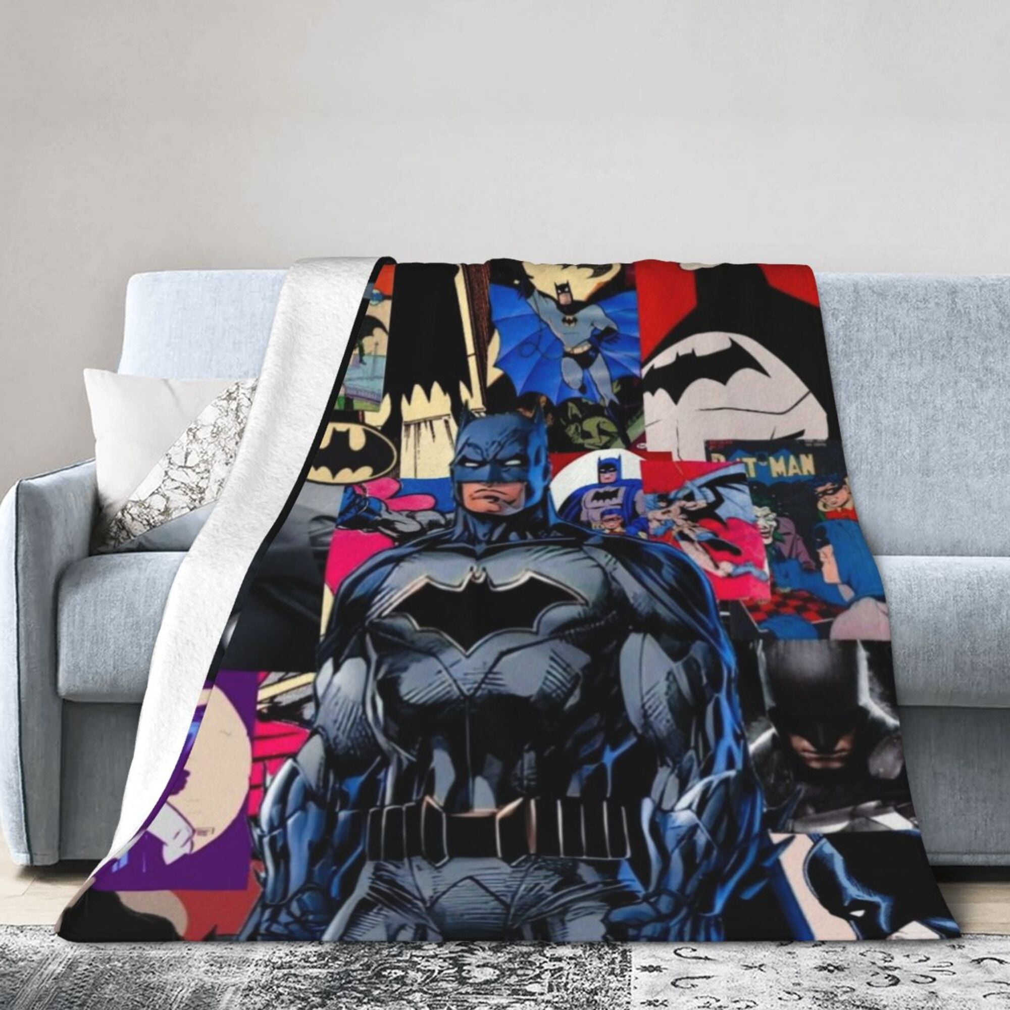 Batman Throw Blanket, Movie Characters Blankets for Kids Teens Adult ...
