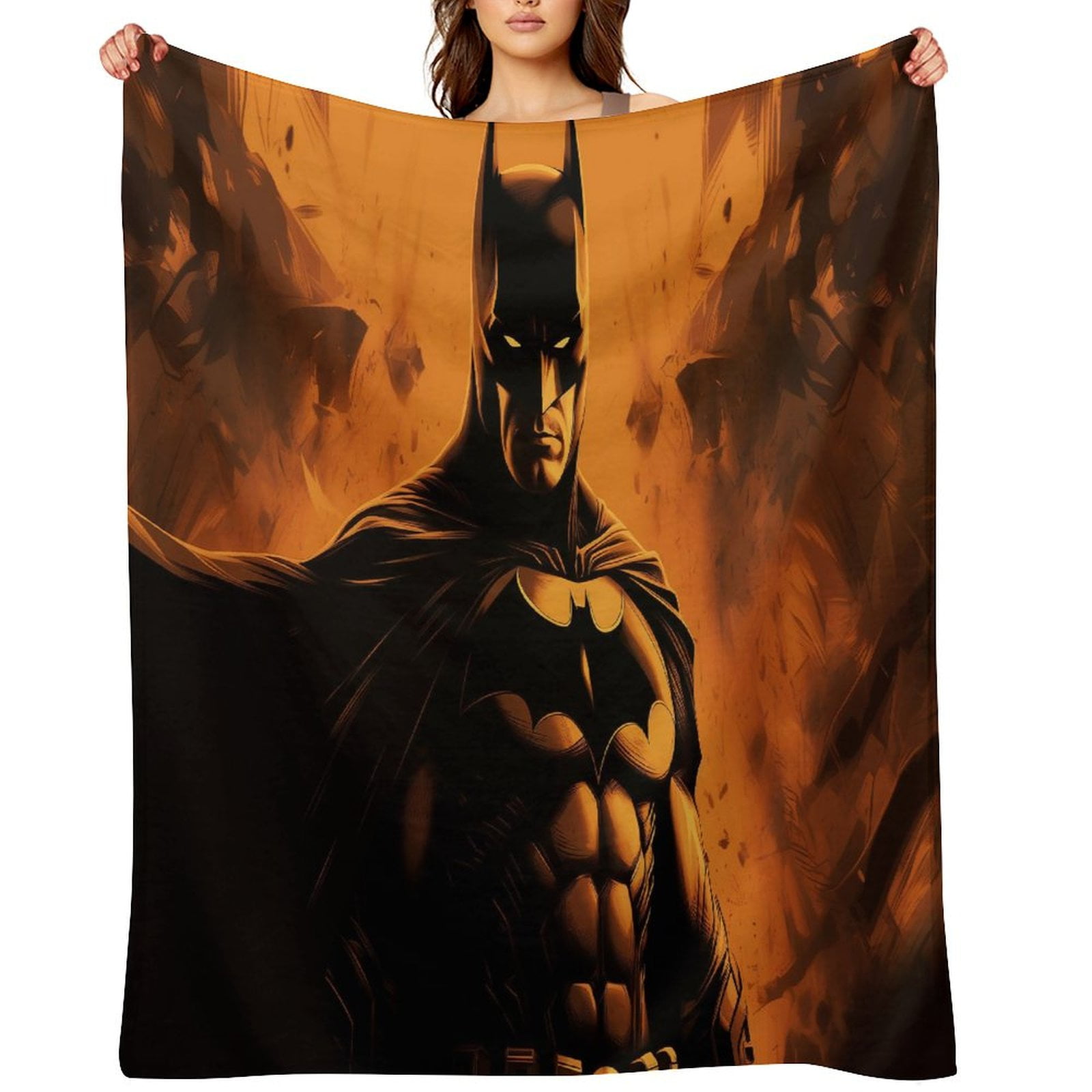 Batman Throw Blanket Soft Cozy Warm College Printing Oversized ...