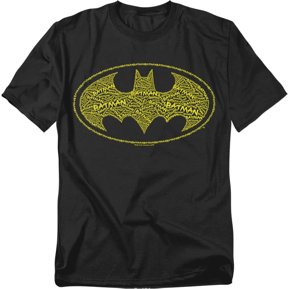 Batman T-Shirt Type Logo Unisex Graphic Tee For Men & Women - Walmart.com