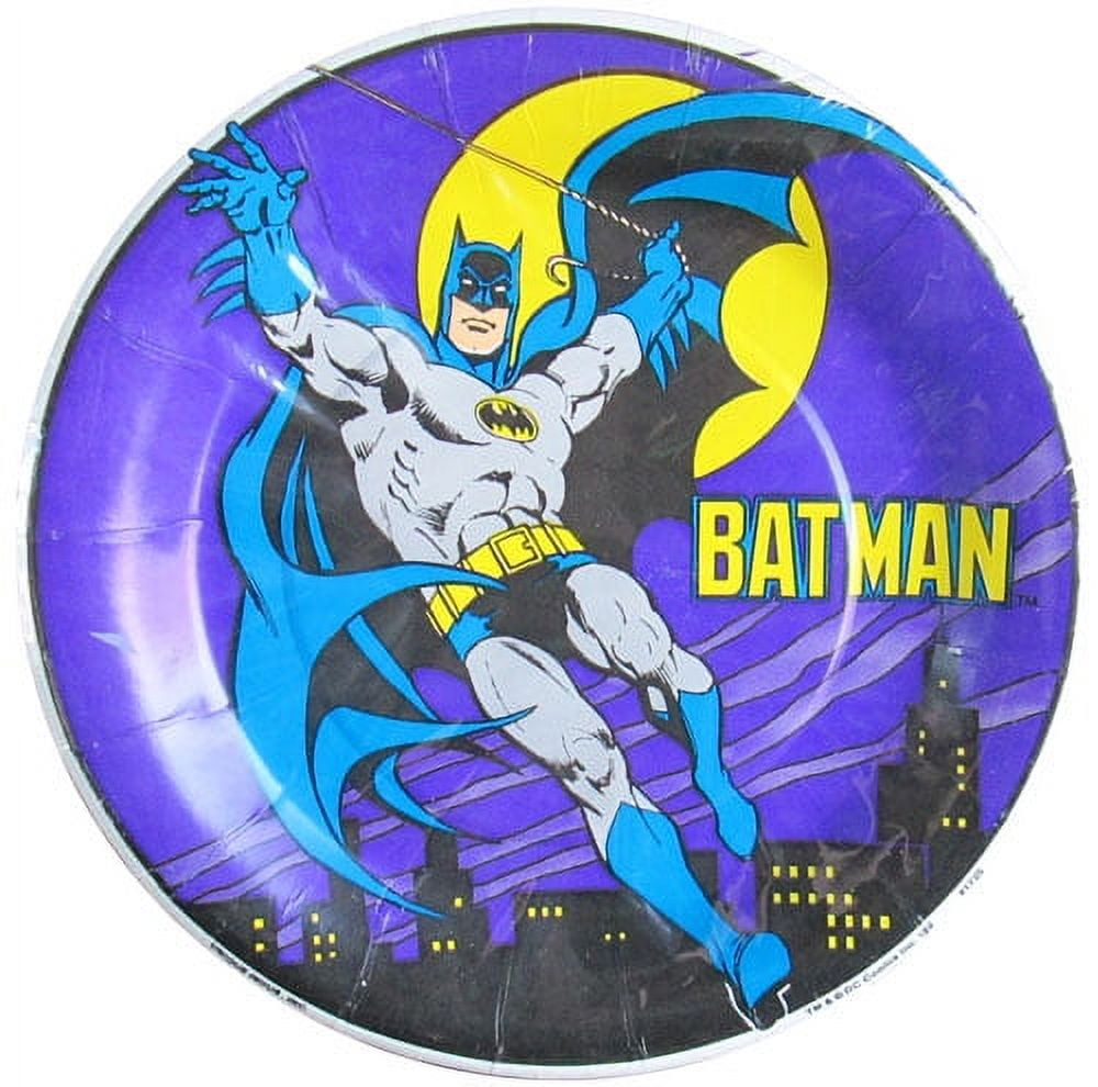 Batman Vintage 1989 Large Paper Plates (8ct) - Walmart.com