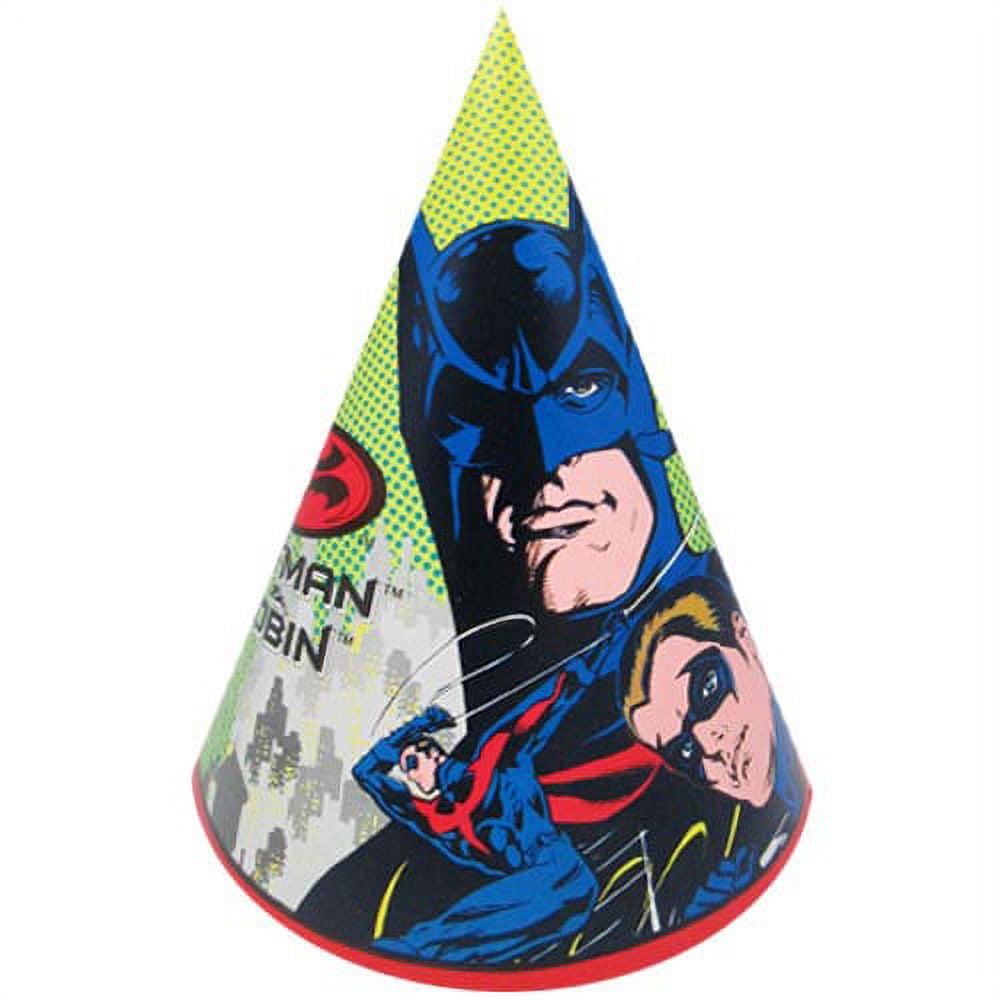 Batman Vintage 1997 'Batman & Robin' Cone Hats (8ct) - Walmart.com