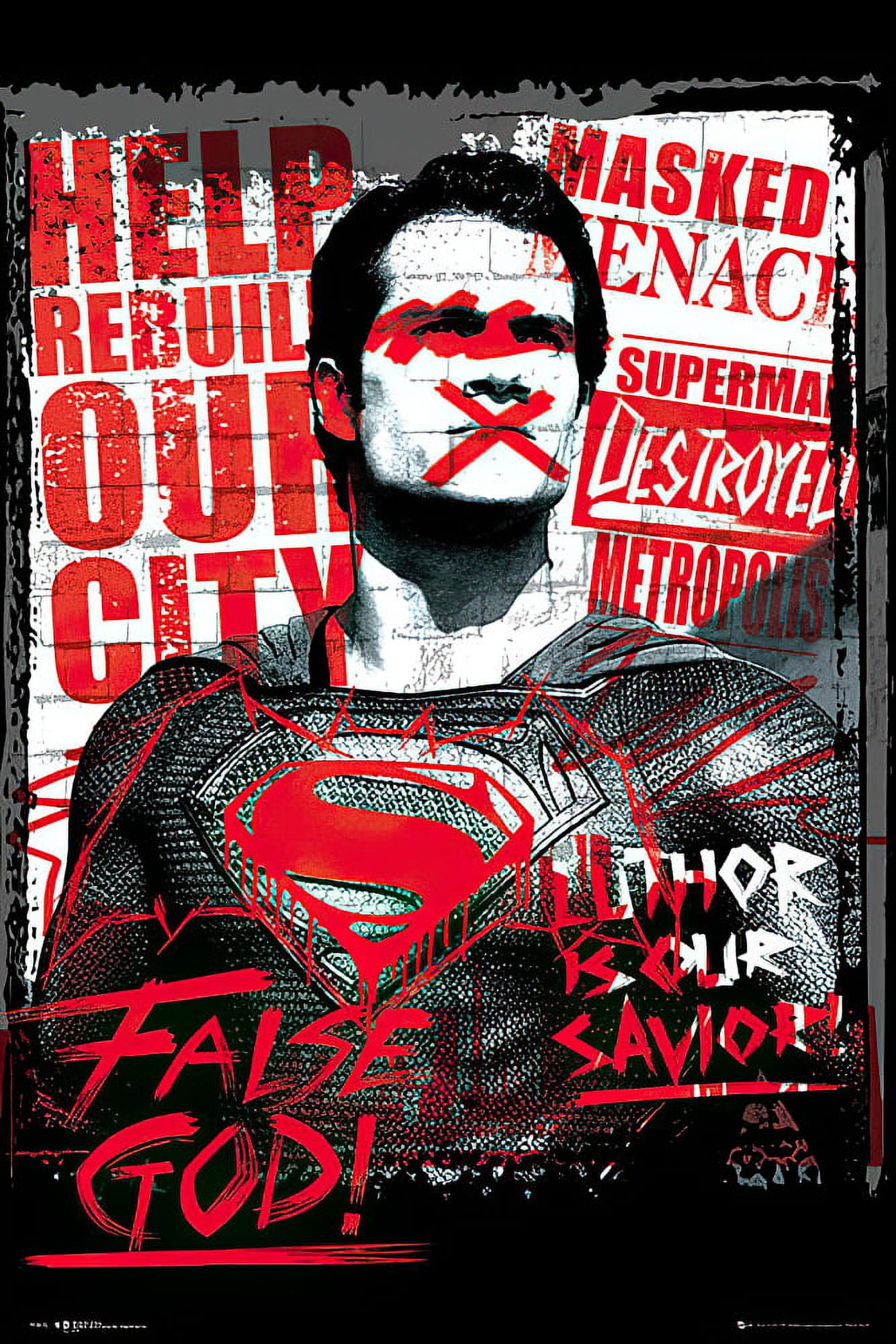 Batman Vs. Superman: Dawn Of Justice - Propaganda Movie Poster / Print ...