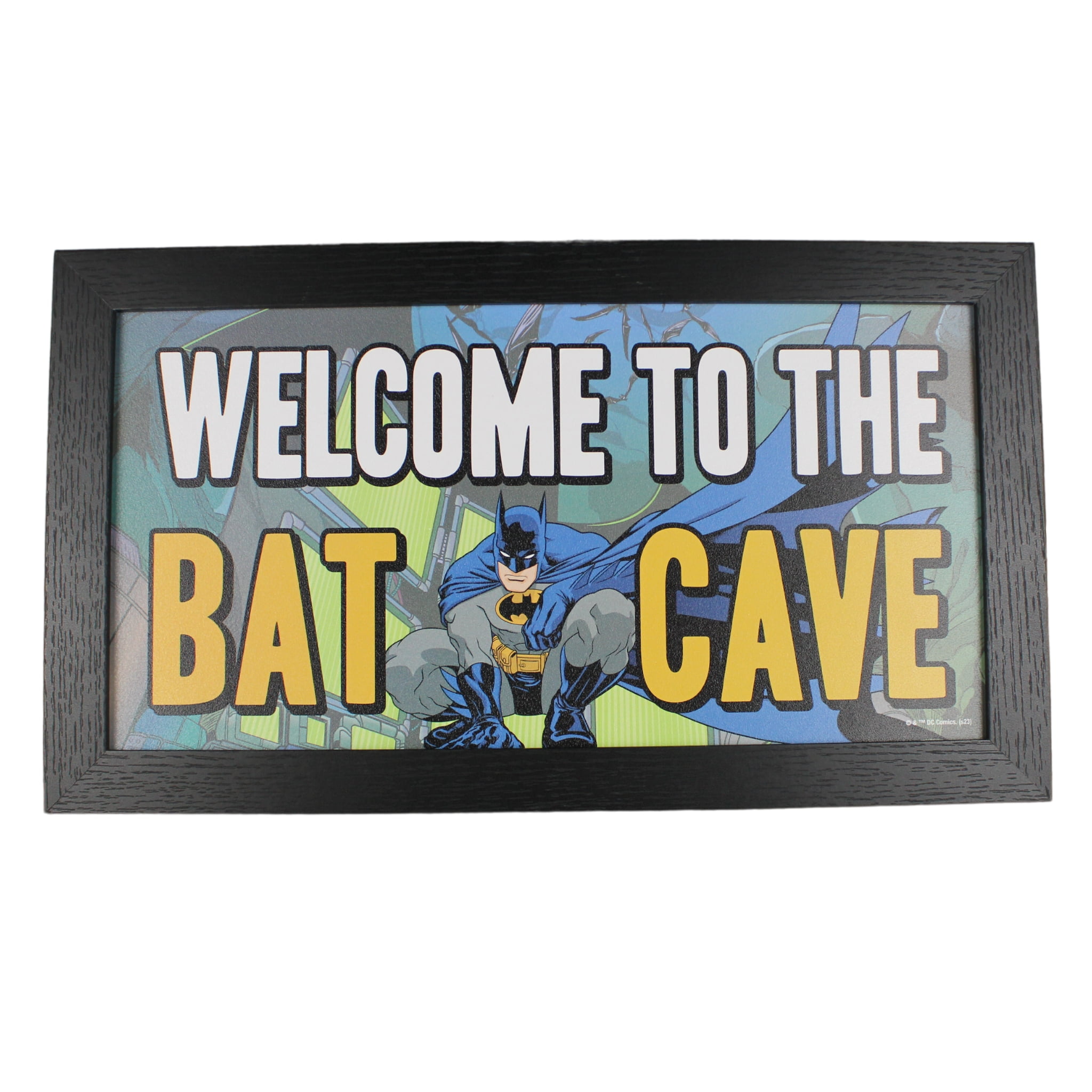 Batman Welcome to the Bat Cave (DC Comics) Framed Batman Wall Sign ...