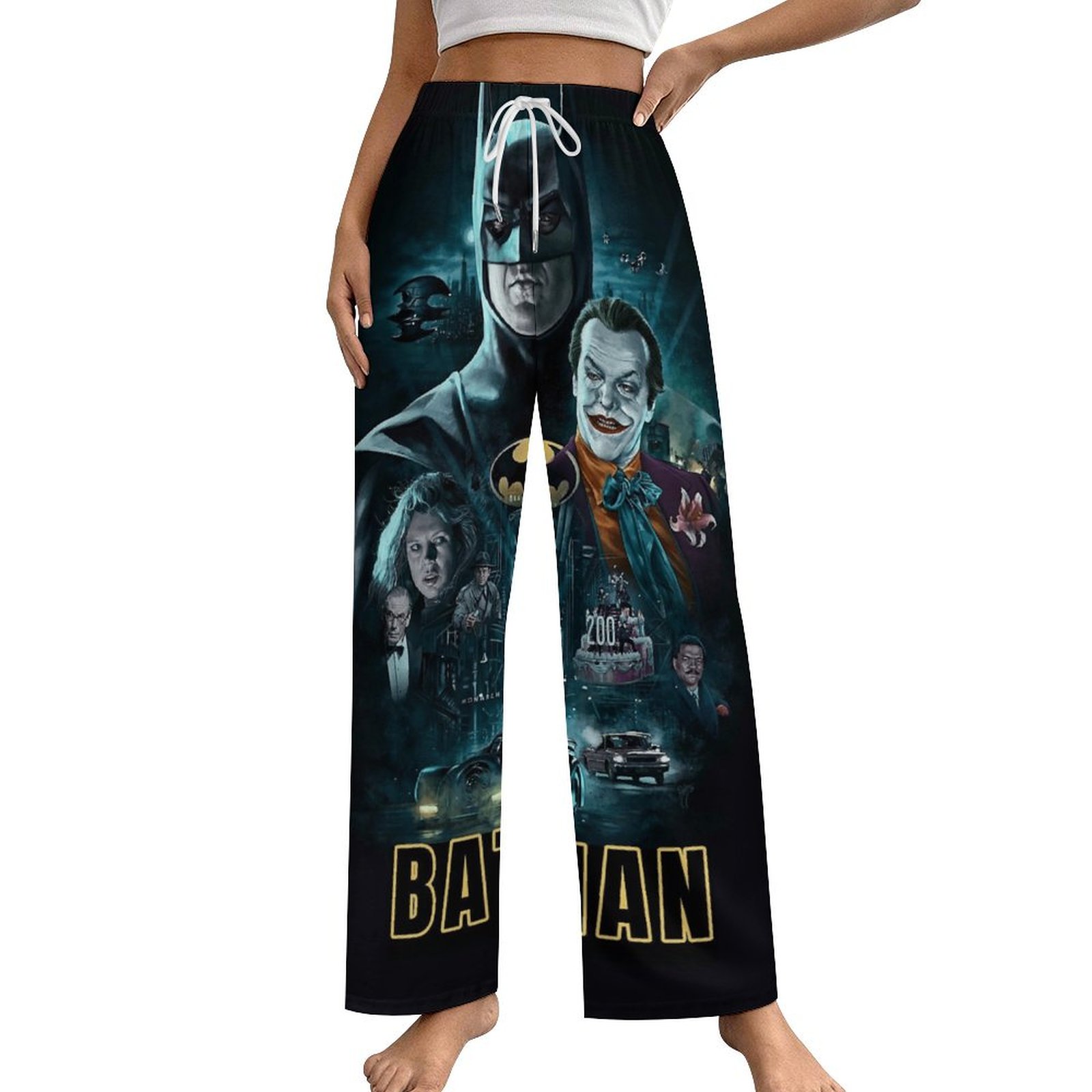 Batman Womens Comfy Pajama PJ Pants Lounge Pants Sleepwear Drawstring ...