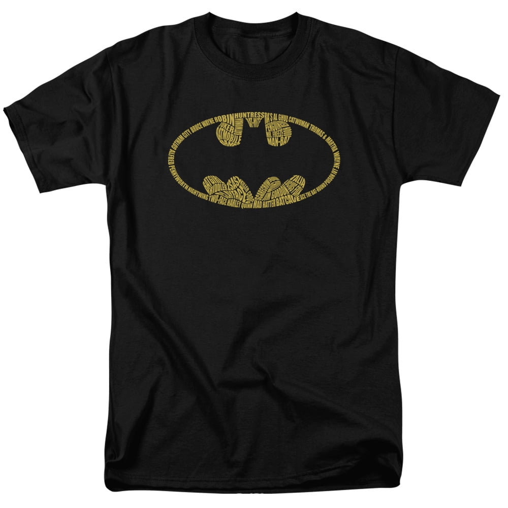 Batman Word Logo Officially Licensed Adult T-Shirt L - Walmart.com