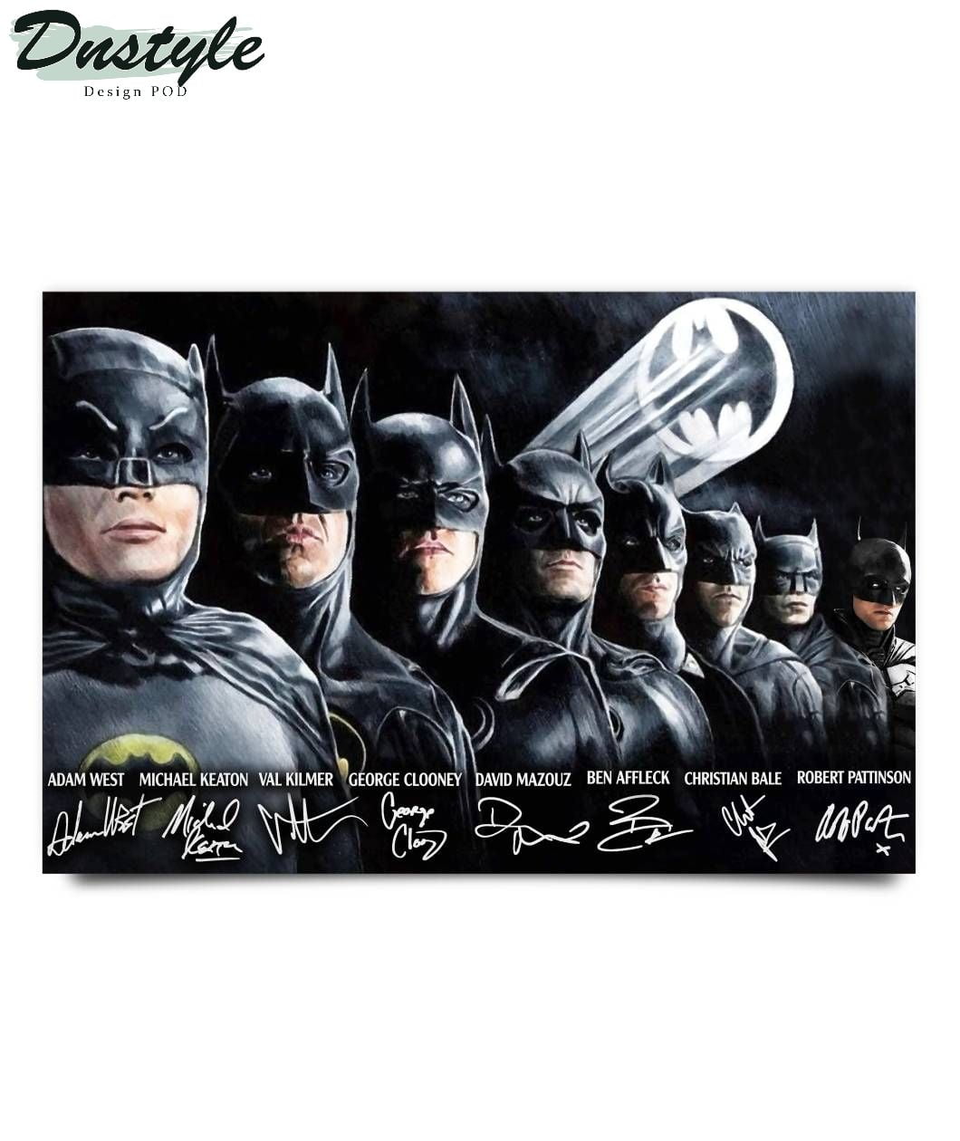 Batman actors signature poster - Dnstyles 16 x 24 Inch Poster - Walmart.com
