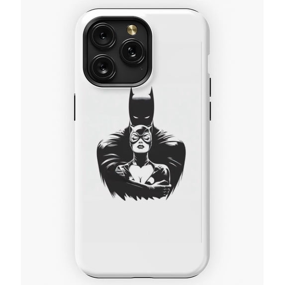 Batman and Catwoman Comic Art H449 Premium Case for iPhone 17 16 15 14 ...