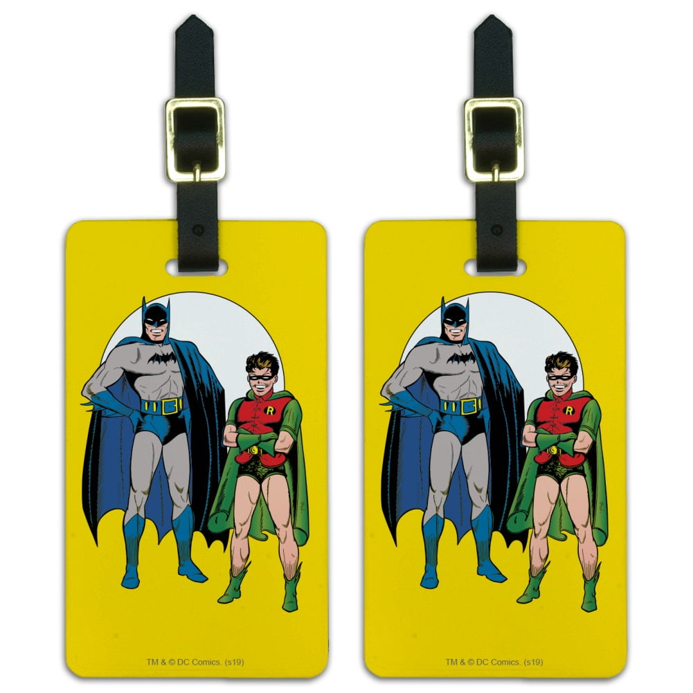 Batman and Robin Luggage ID Tags Suitcase Carry-On Cards - Set of 2 ...