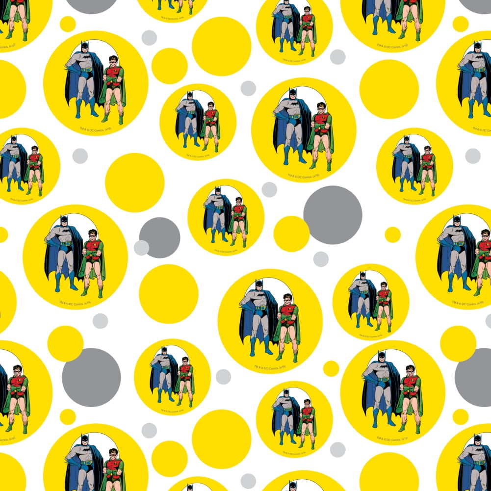 Batman and Robin Premium Gift Wrap Wrapping Paper Roll - Walmart.com