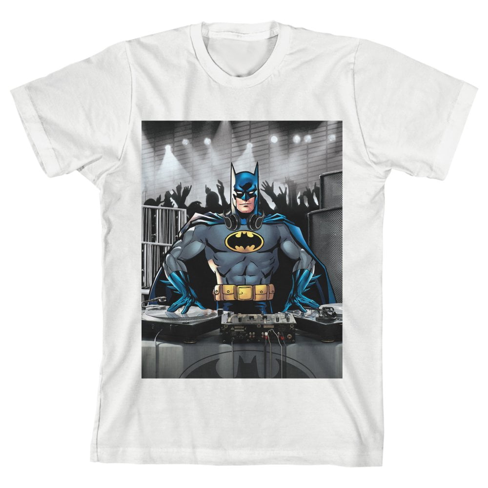 Batman as a DJ Youth White Graphic Tee-Large - Walmart.com