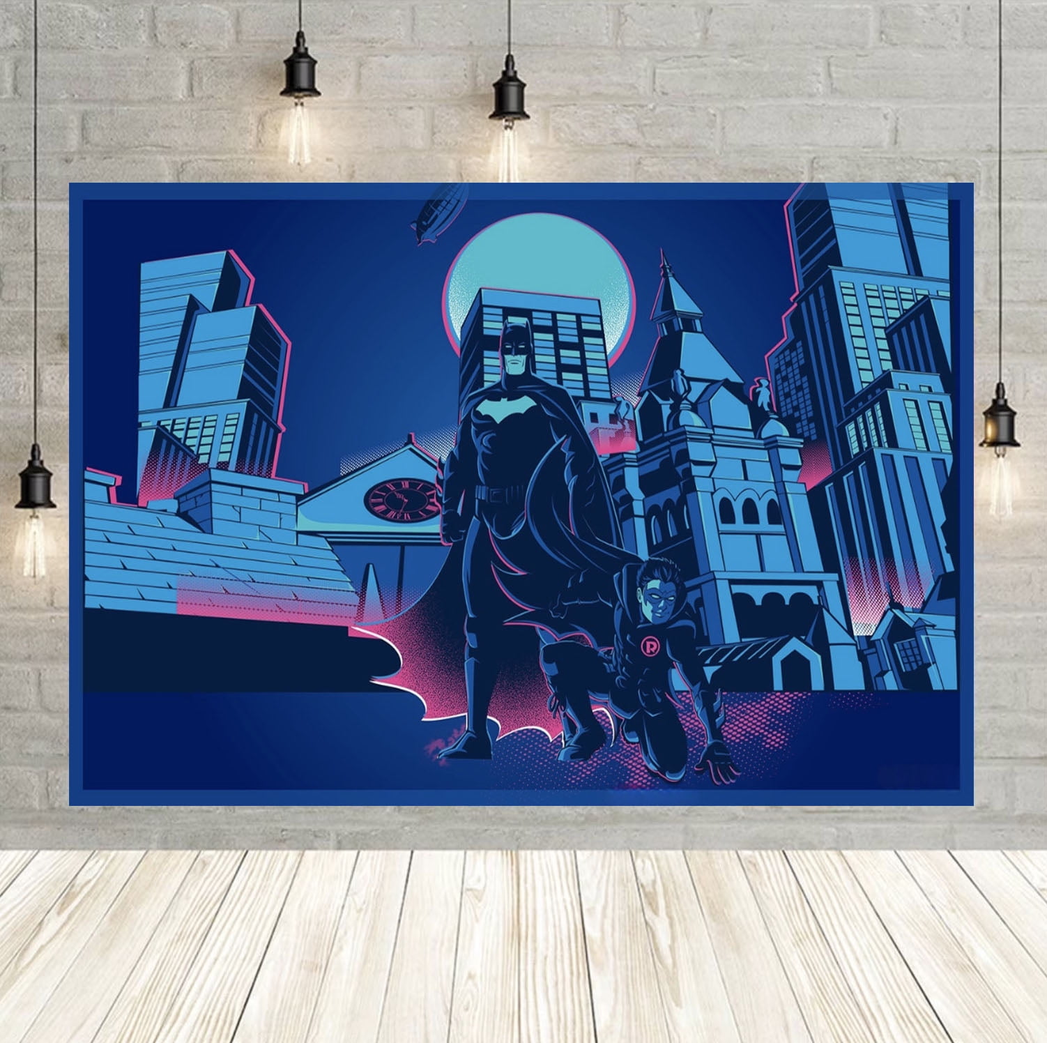Batman backdrop, 60x40 inch Batman party backdrop, Batman party ...